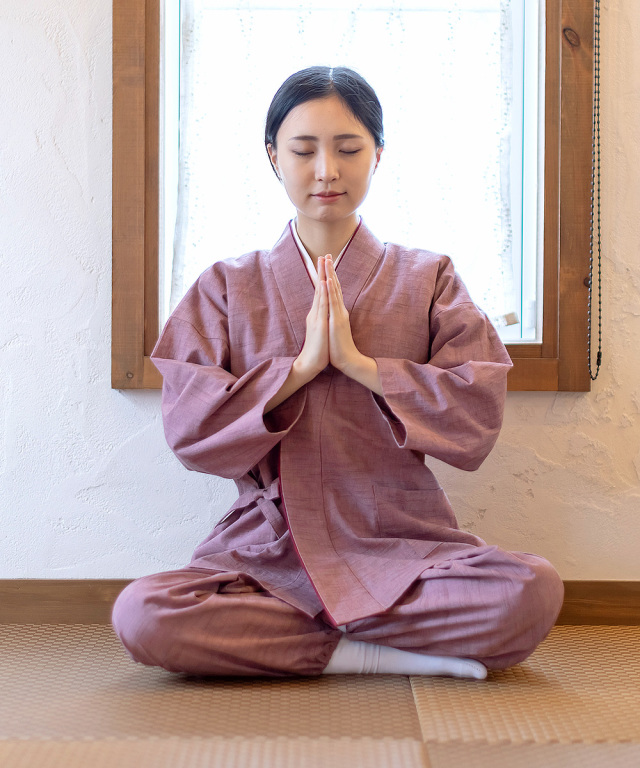 楽天市場】作務衣 日本製 女性 無地-作務衣 婦人 さむえ 綿100％ 1036