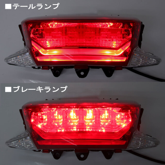 ホンダ PCX125 JF56 PCX150 KF18 純正タイプ LED テールランプ テールライト ブレーキランプ ストップランプ レッドレンズ 補修 交換 カスタム 社外品