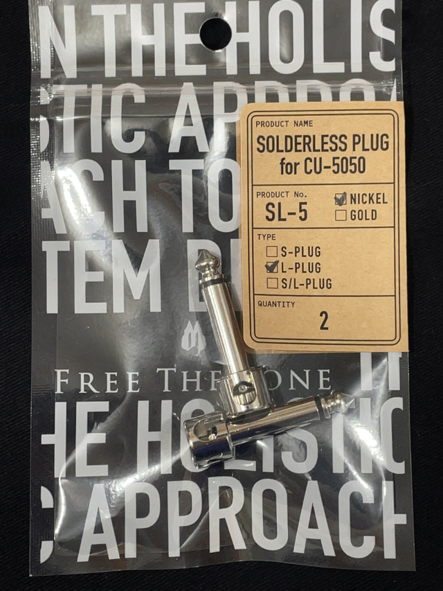 FREE THE TONE 《フリーザトーン》 SOLDERLESS PLUG SL-5L-NI-2P CU-5050用 ソルダーレスプラグ ...