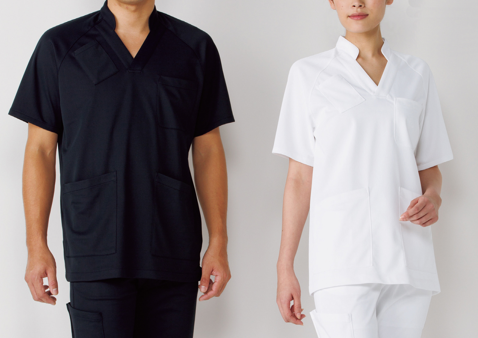 【KAZEN（旧アプロン）】134【男女兼用衿付きスクラブ・白衣】 白衣・ナースウェア・ナースシューズの専門店ホワイトロード