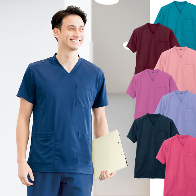 AITOZ 861411 ニットスクラブ（男女兼用）｜ドクタースクラブ通販「白衣のナカノ」