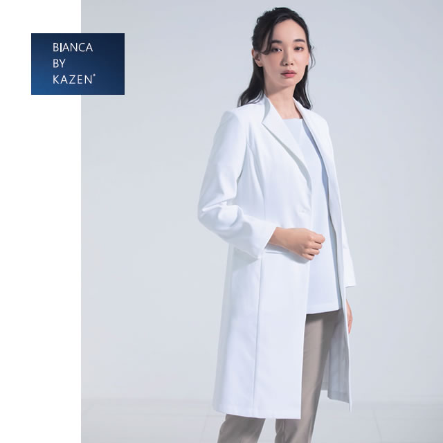 KAZEN(カゼン) KZN409-10 レディス診察衣｜ドクター白衣、ナースウェアの専門店「白衣のナカノ」