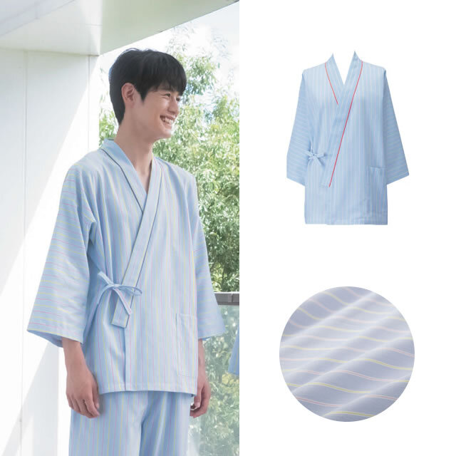 285-98KAZEN(カゼン)患者衣（甚平型）｜ヘルパー、ケアユニフォームの専門店「白衣のナカノ」