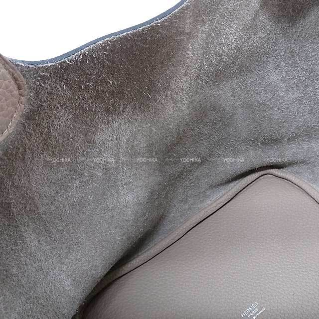 HERMES エルメス ハンドバッグ ピコタンロック 22 MM トゥルティールグレー (グリトゥルトゥレール) トリヨンクレマンス シルバー ...