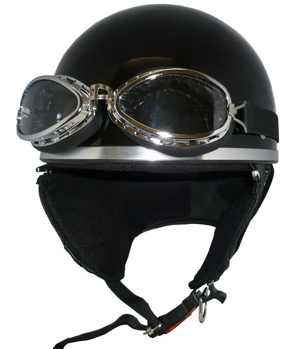 ZK-200 装飾ゴーグル付きビンテージ（ブラック） SG公認 125cc以下対応