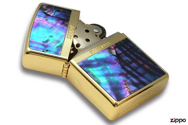 Zippo ジッポー シェル 貝 ゴールド ラインシェルフィッシュ Line Shellfish 2G-LNSF｜Zippo専門店フラミンゴ：本店