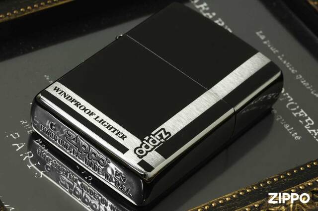 Zippo ジッポー ジッポ ロゴ クラシカルデザイン ブラック LOGO CLASSICAL DESIGN 200CD-Z メール便可｜Zippo専門店フラミンゴ：本店