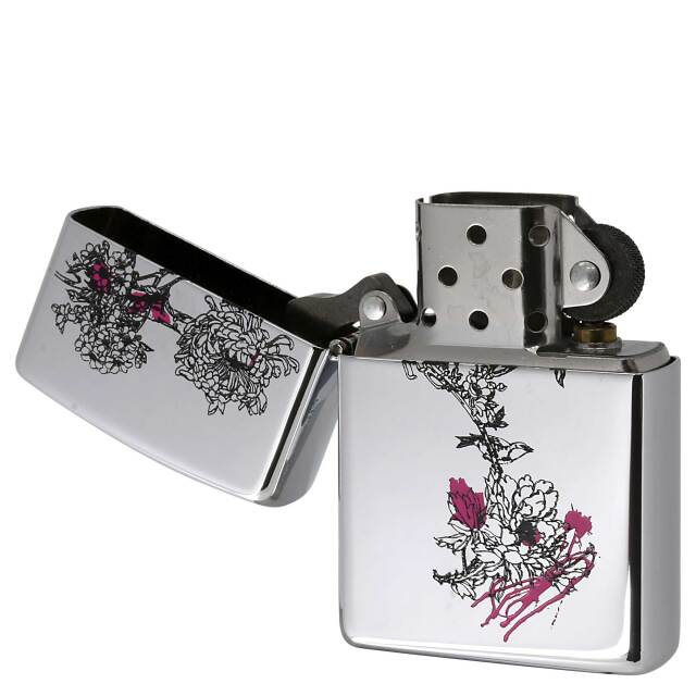 絶版/ヴィンテージ Zippo ジッポー 中古 2005年製造ZIPPO Paul Smith Flower Silhouette 花束 シルエット PK [S]ほぼ新品同様｜Zippo専門店 ...