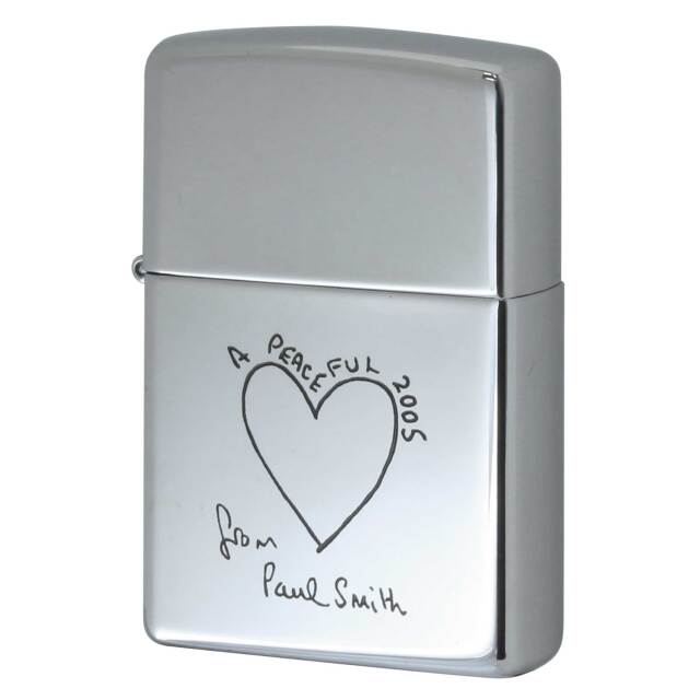 絶版/ヴィンテージ Zippo ジッポー 中古 2004年製造ZIPPO Paul Smith Peaceful 2005 裏回転用突起あり スピン [A]使用感少なく状態が良い｜Zippo ...