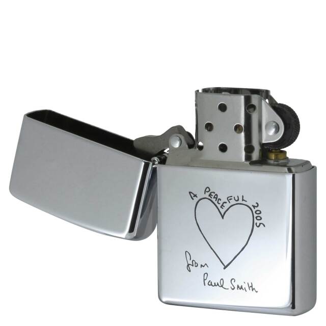 絶版/ヴィンテージ Zippo ジッポー 中古 2004年製造ZIPPO Paul Smith Peaceful 2005 裏回転用突起あり スピン [A]使用感少なく状態が良い｜Zippo ...