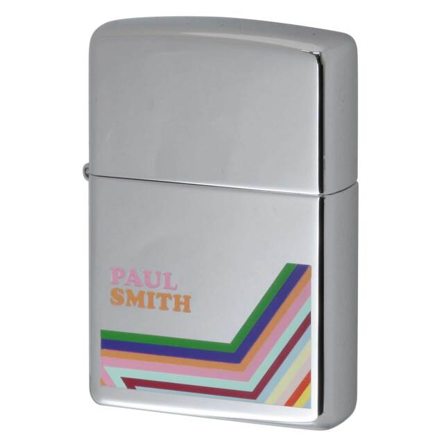 絶版/ヴィンテージ Zippo ジッポー 中古 2002年製造ZIPPO Paul Smith シグネチャーストライプ [S]ほぼ新品同様｜Zippo専門店フラミンゴ：本店