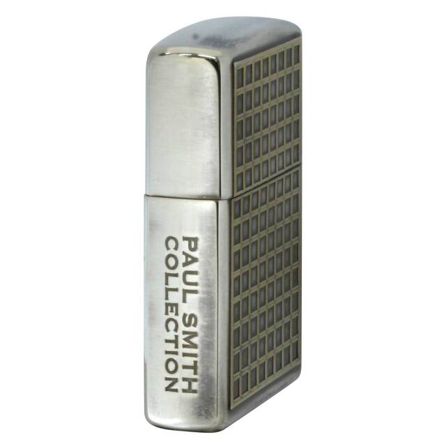 絶版/ヴィンテージ Zippo ジッポー 中古 2005年製造ZIPPO Paul Smith Collection 裏面格子デザイン 逆エッチング [A]使用感少なく状態が良い｜Zippo ...