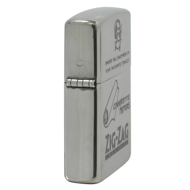 絶版/ヴィンテージ Zippo ジッポー 中古 1994年製造ZIG-ZAG Design タバコ用巻紙メーカー ジクザグ デザイン [S]ほぼ新品同様｜Zippo専門店フラミンゴ：本店