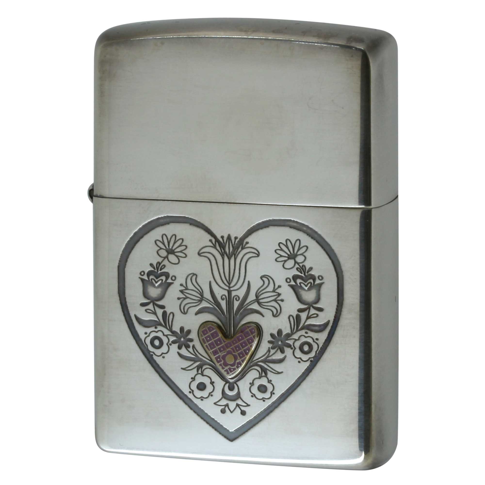 絶版/ヴィンテージ Zippo ジッポー 中古 2005年製造Paul Smith Heart in Heart ハート イン ハート [B]使用感ありやや傷汚れあり｜Zippo専門店フラミンゴ：本店