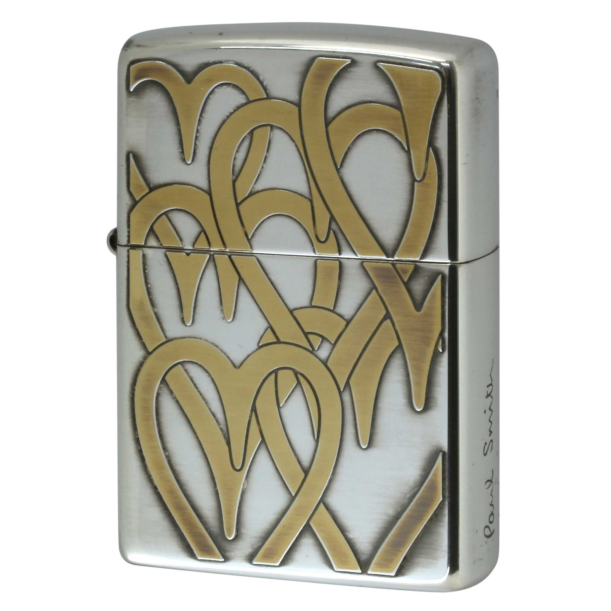 絶版/ヴィンテージ Zippo ジッポー 中古 2008年製造Paul Smith Random Heart ランダムハート [B]使用感ありやや傷汚れあり｜Zippo専門店フラミンゴ：本店
