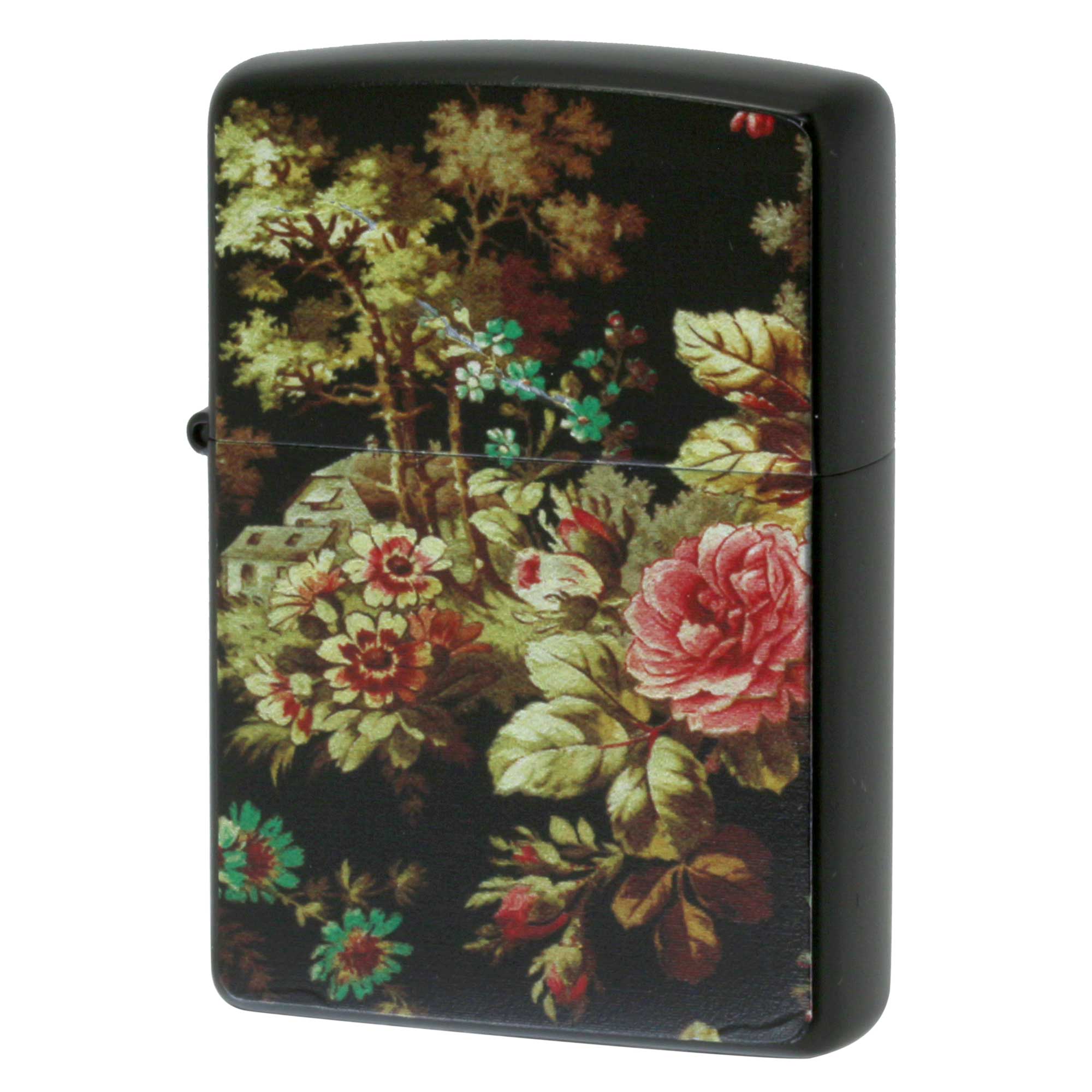 絶版/ヴィンテージ Zippo ジッポー 中古 2006年製造Paul Smith Flower Garden フラワーガーデン ブラックマット [S]ほぼ新品同様｜Zippo専門店フラミンゴ：本店