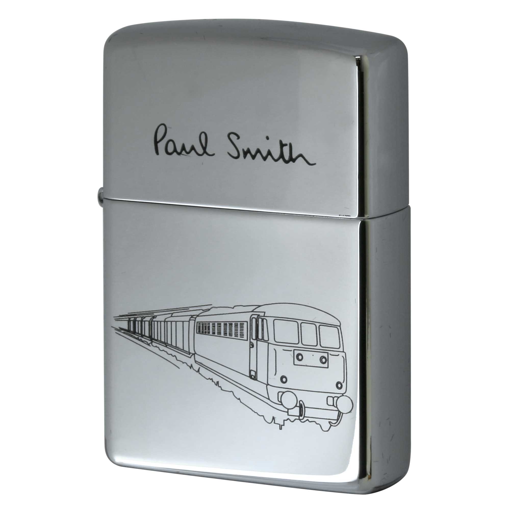 絶版/ヴィンテージ Zippo ジッポー 中古 2001年製造ZIPPO Paul Smith TRAIN 列車 [S]ほぼ新品同様 ...