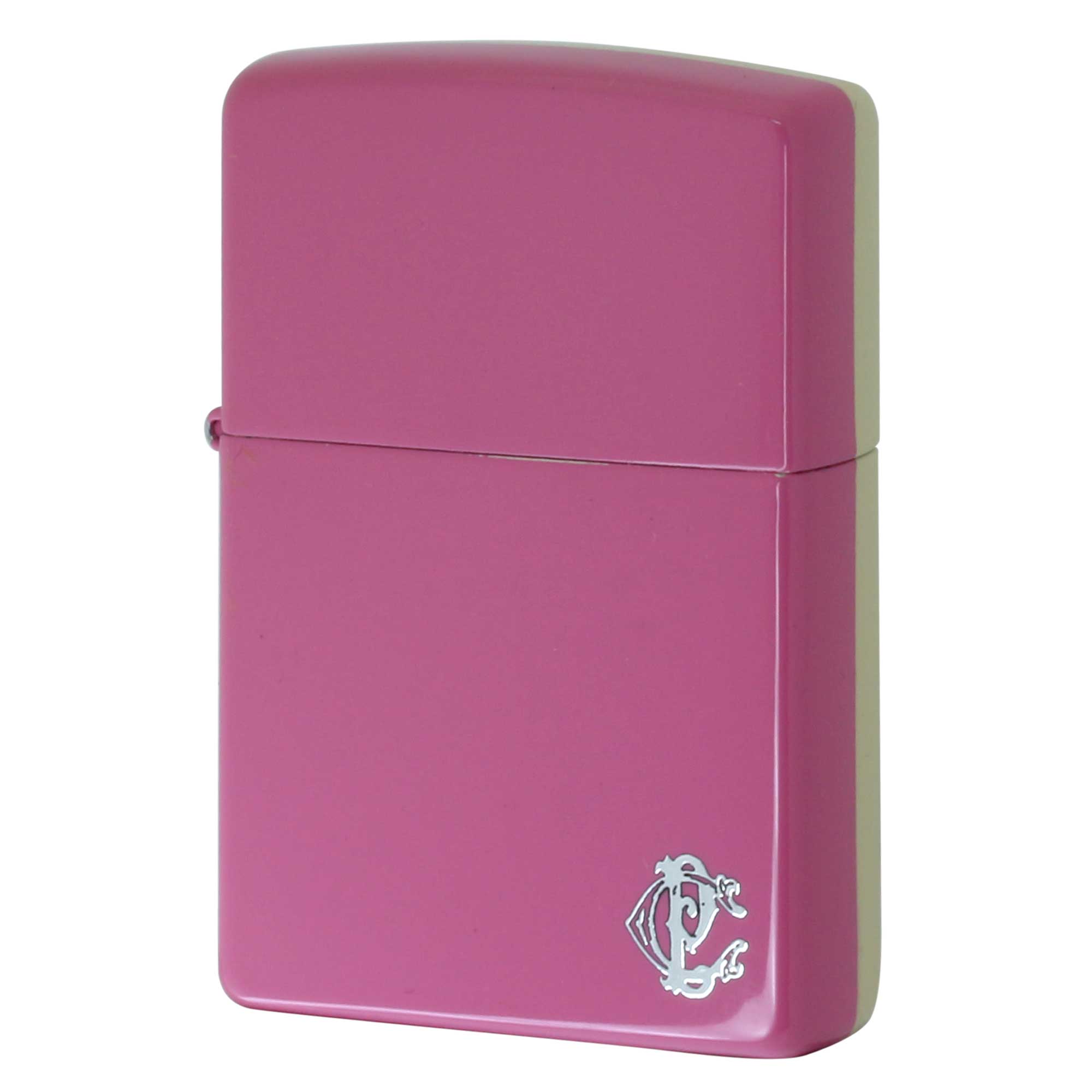 絶版/ヴィンテージ Zippo ジッポー 中古 2002年製造ZIPPO Paul Smith ツートンカラー ピンク＆クリーム シルバーロゴ [S]ほぼ新品同様｜Zippo専門店フラミンゴ：本店