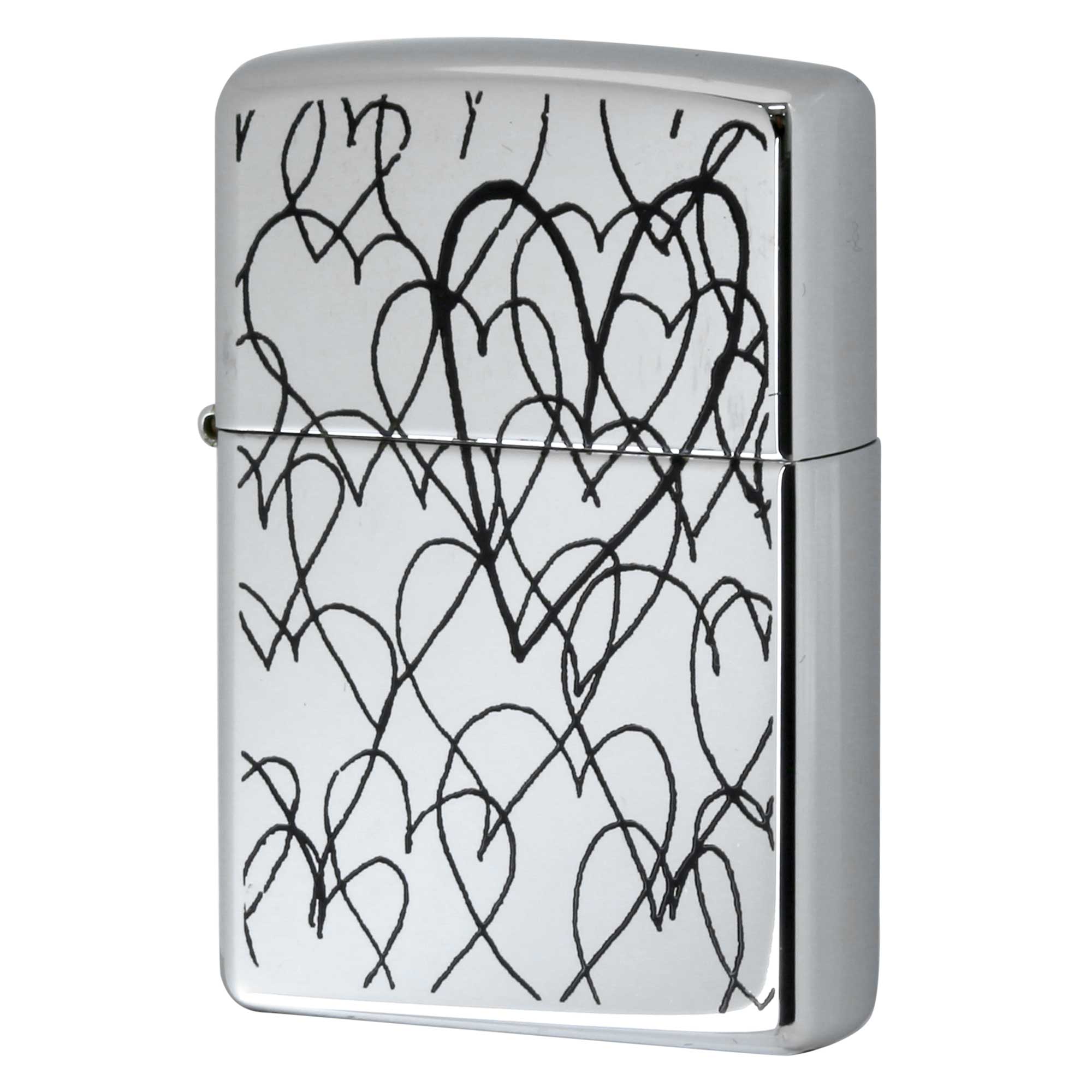 絶版/ヴィンテージ Zippo ジッポー 中古 2003年製造ZIPPO Paul Smith Random Heart ランダムハート [S]ほぼ新品同様｜Zippo専門店フラミンゴ：本店