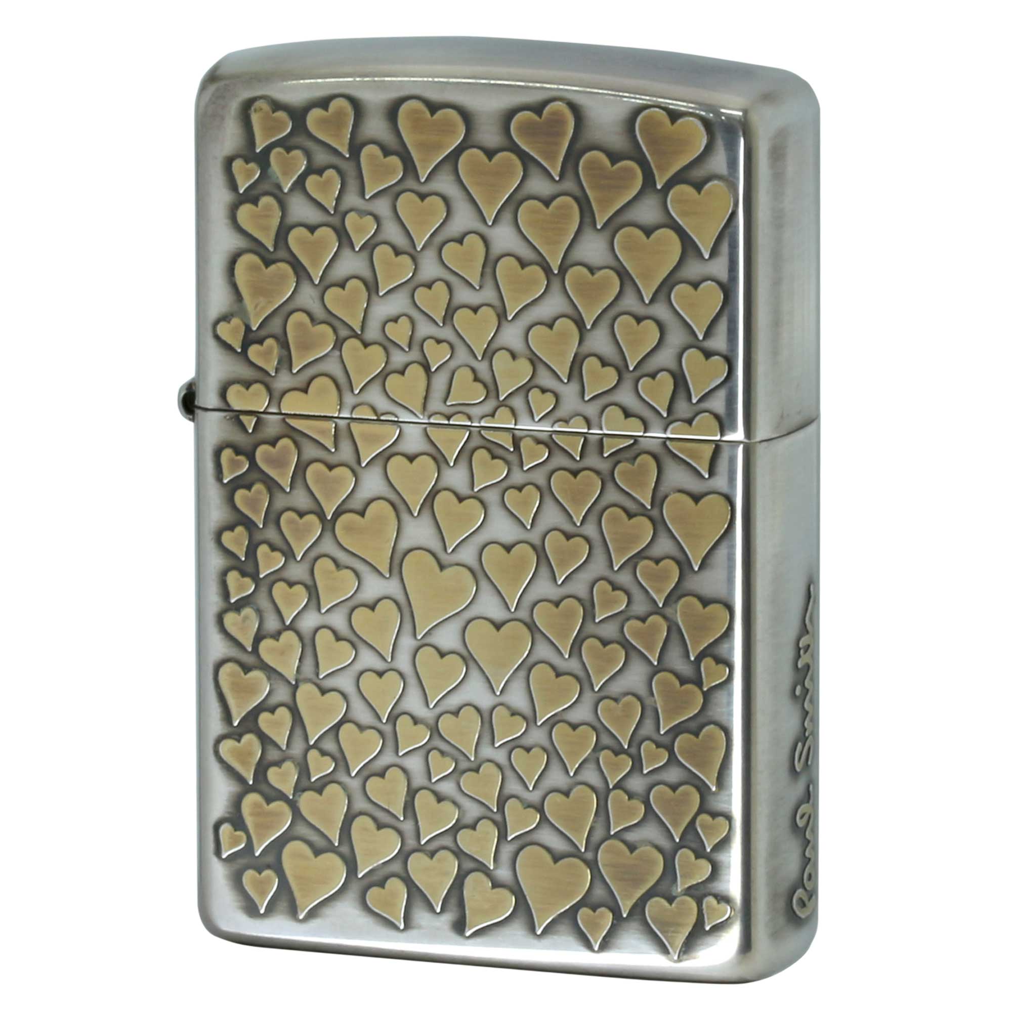 絶版/ヴィンテージ Zippo ジッポー 中古 2010年製造ZIPPO Paul Smith Random Heart ランダムハート 逆エッチング [A]使用感少なく状態が良い｜Zippo ...