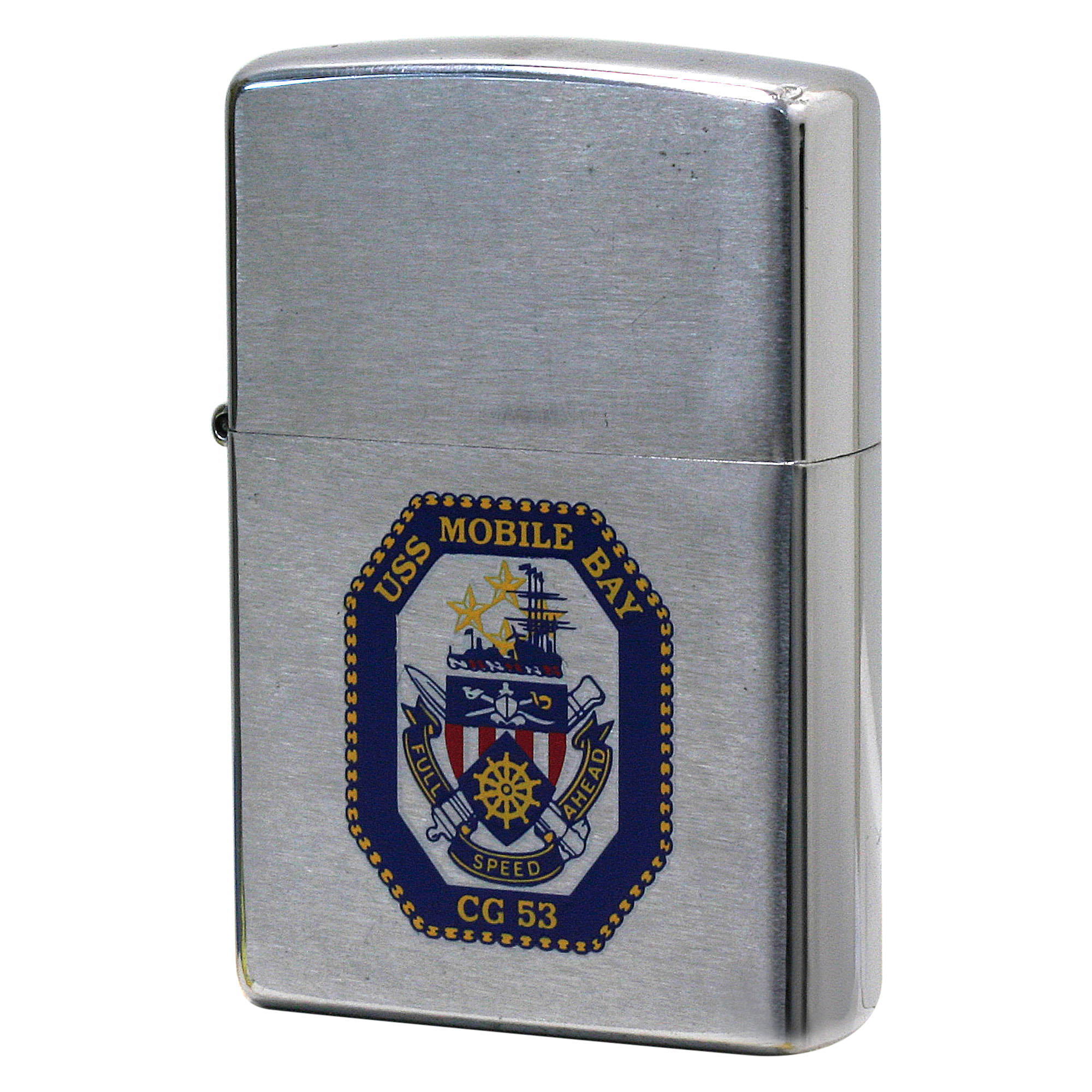 絶版/ヴィンテージ Zippo ジッポー 中古 1999年製造USS Mobile Bay CC53 アメリカ海軍 巡洋艦 [A]使用感少なく ...