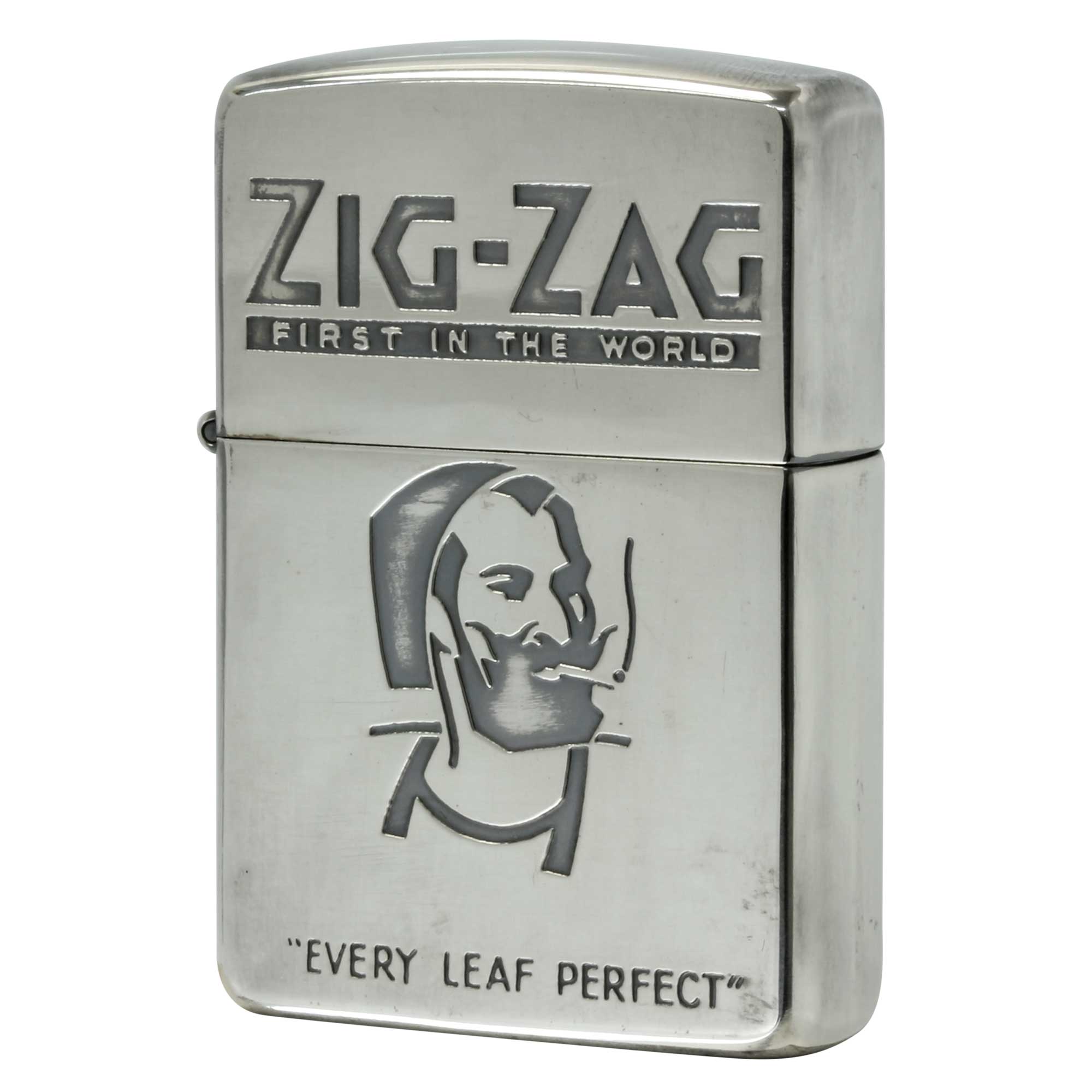 絶版/ヴィンテージ Zippo ジッポー 中古 1994年製造ZIG-ZAG Design タバコ用巻紙メーカー ジクザグ デザイン [A]使用感少なく状態が良い｜Zippo専門店フラミンゴ：本店
