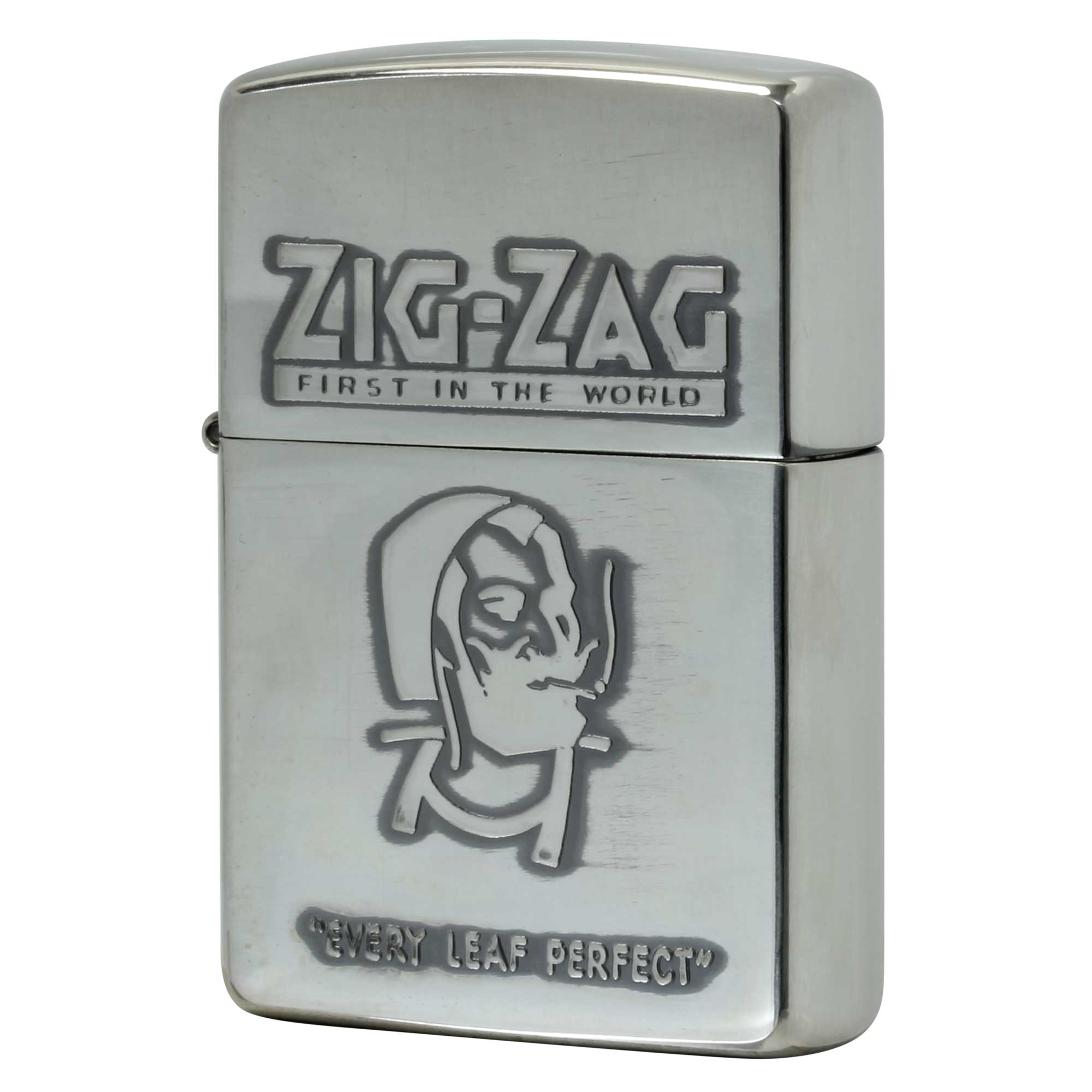 絶版/ヴィンテージ Zippo ジッポー 中古 1994年製造ZIG-ZAG Design タバコ用巻紙メーカー ジクザグ デザイン [S]ほぼ新品同様｜Zippo専門店フラミンゴ：本店