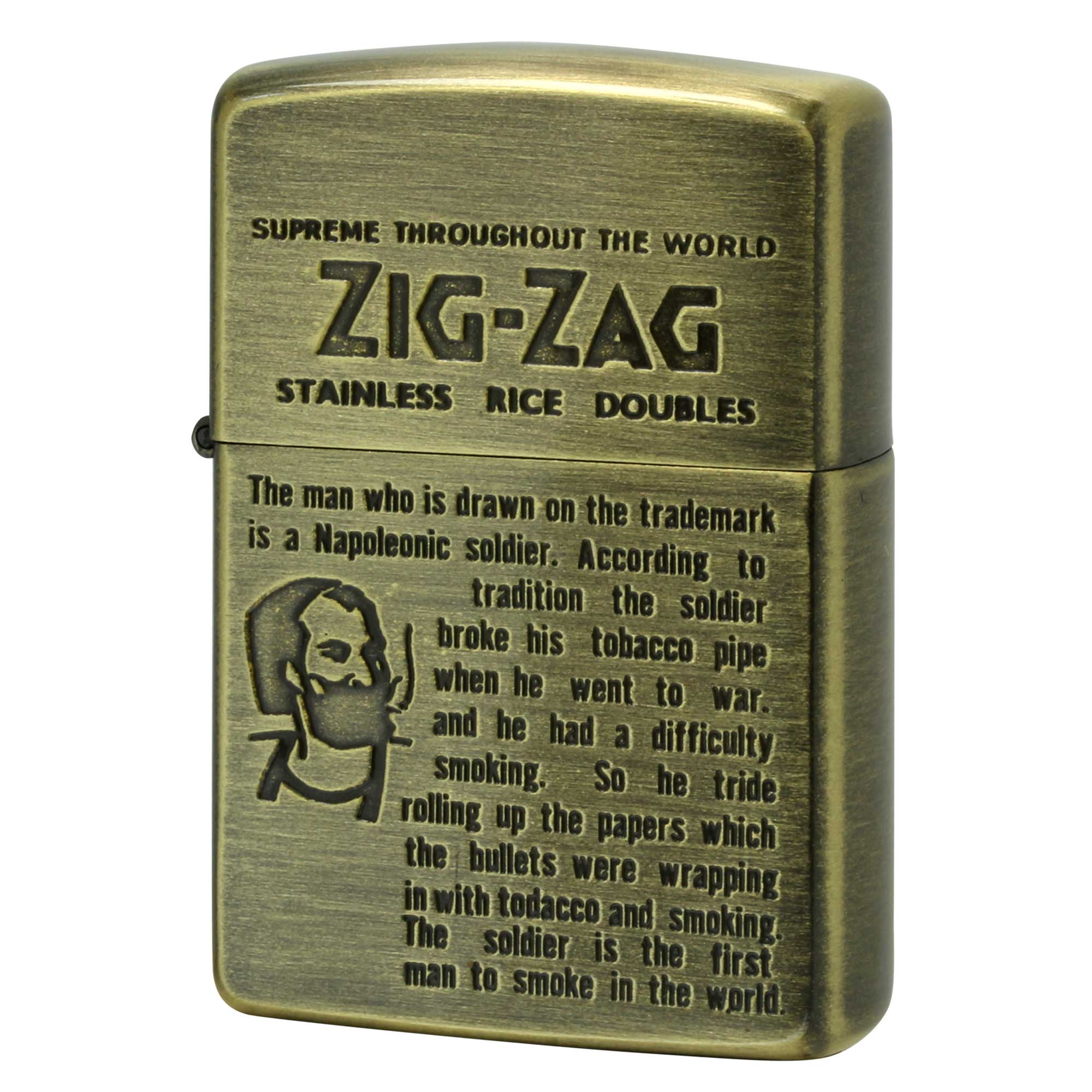 絶版/ヴィンテージ Zippo ジッポー 中古 1994年製造ZIG-ZAG Design タバコ用巻紙メーカー ジクザグ デザイン [S]ほぼ新品同様｜Zippo専門店フラミンゴ：本店